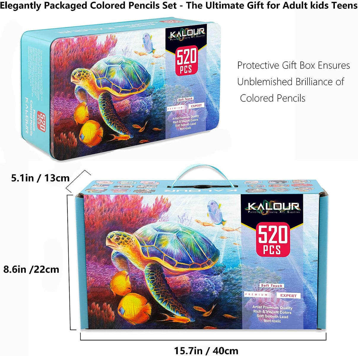 KALOUR Colored Pencils,Set of 520 Colors,just $109.99 free shoping.